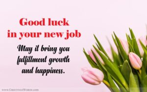 Good Luck Wishes For New Job